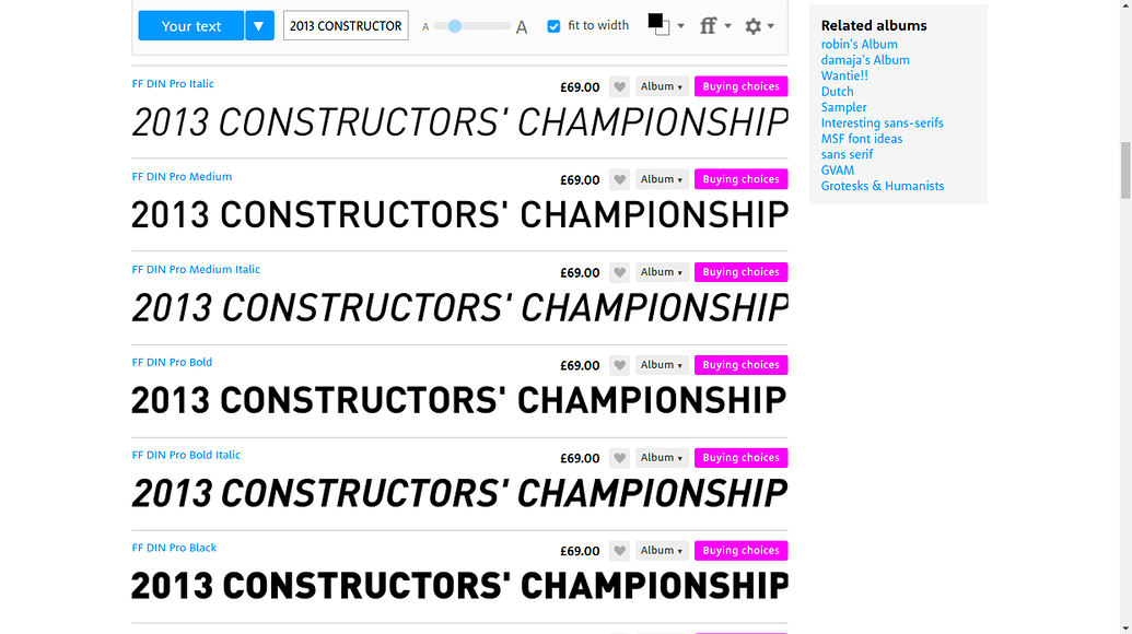 Formula F1 Charts Font - Font Identification - Font Talk