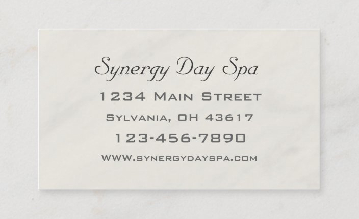 Typeface For Spa Business Card - Font Identification - Font Talk
